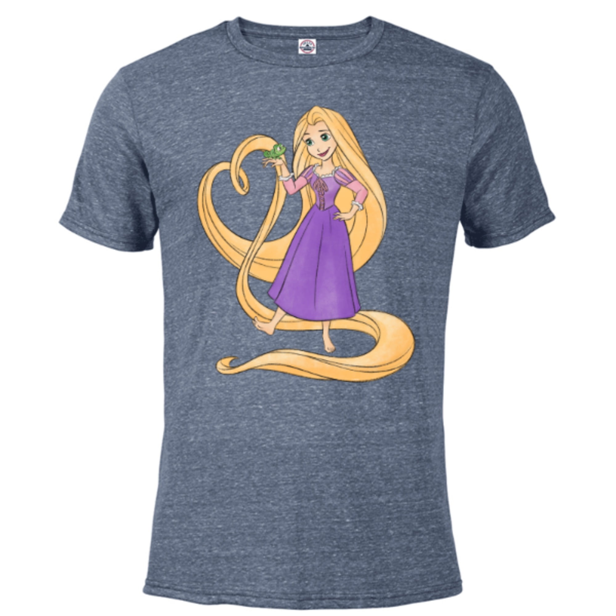Disney Princess Rapunzel Heart and Pascal - Short Sleeve Blended T ...