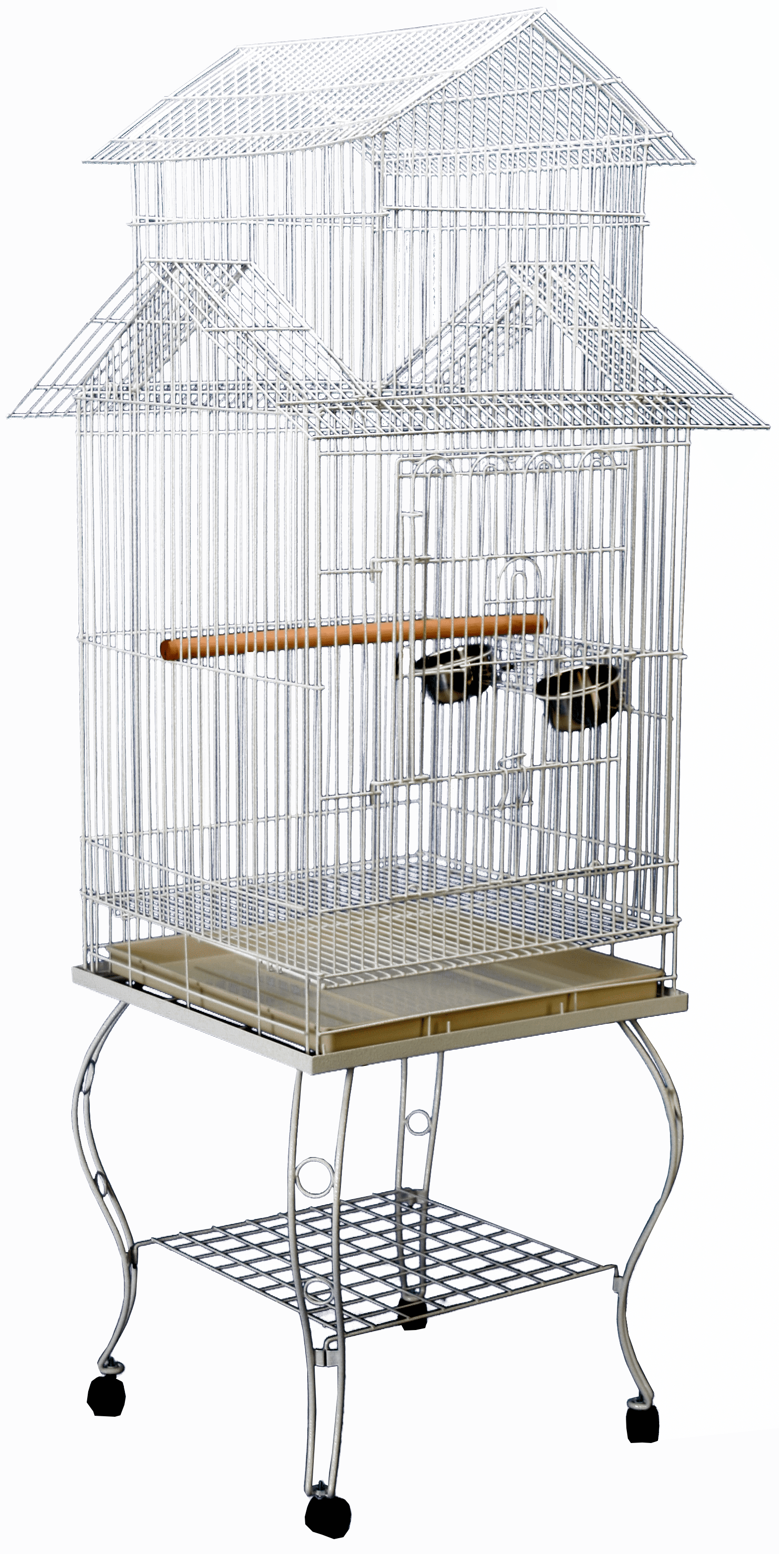 A&E Cage 600T White 20 x 20 in. Economy House Top Cage Bird, White ...