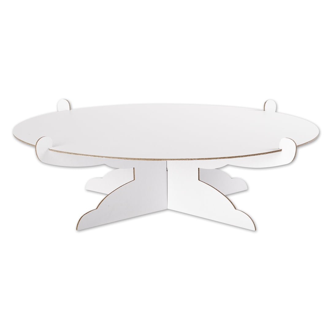 Koyal Wholesale 1 Tier Cake and Cupcake Stand, 13 Inch Round Cake Board ...