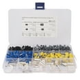 390Pcs AWG (2 4 6 8 10 12 14 16) Wire Ferrules Kits Crimp Terminal ...