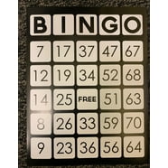 Blank Bingo Cards, White, 7-1/2" x 8-3/4", Pack of 36 | Bundle of 10 ...