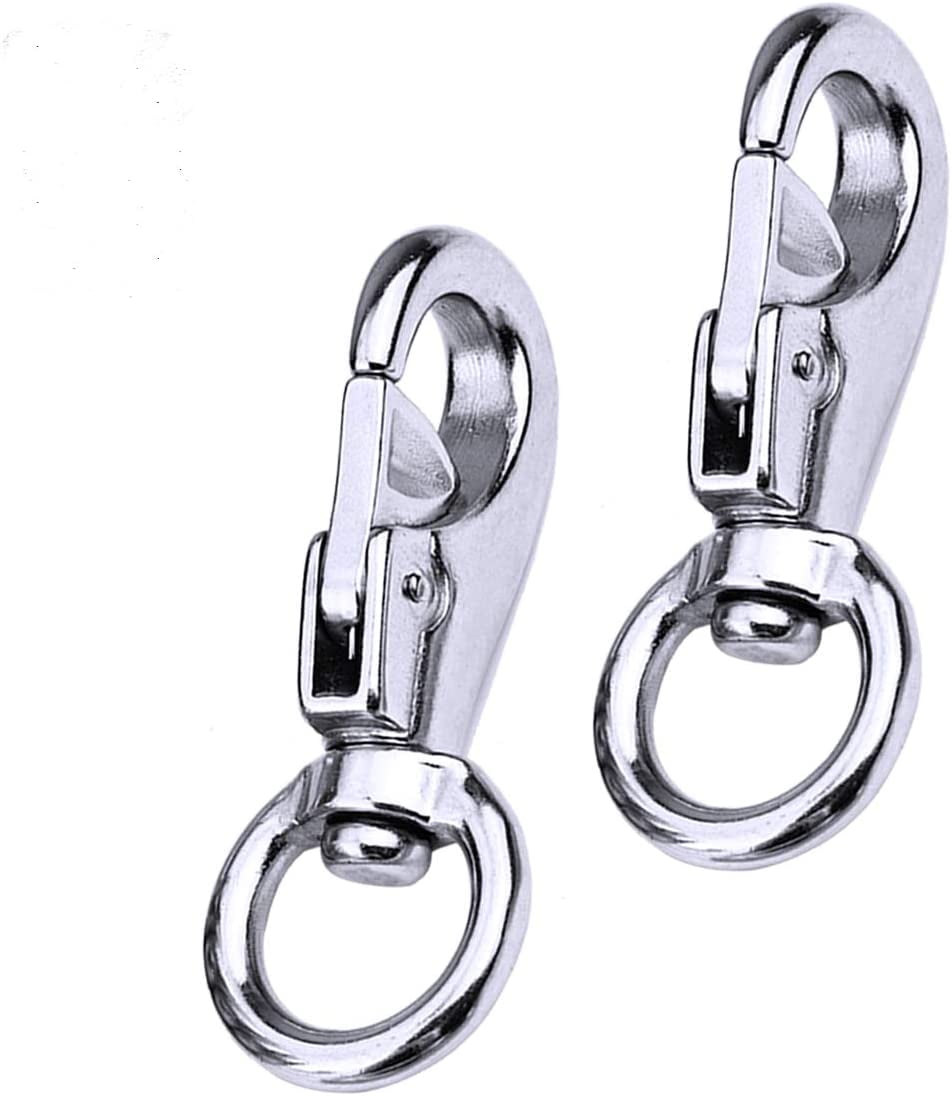 Cyfie Stainless Steel Swivel Snap Hook for Swing, 2 Pack 4 Inch High ...