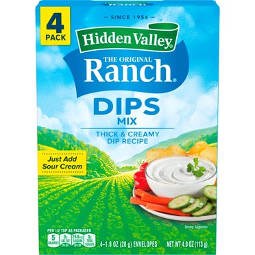 ( 2 Pack ) Hidden Valley Original Ranch Dips Mix Gluten Free Keto ...
