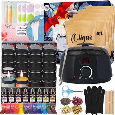 Haccah Candle Maker Kit for Adults, Beginners, Includes Beeswax ...