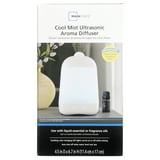 Mainstays Cool Mist Ultrasonic Aroma Oil Diffuser, White - Walmart.com