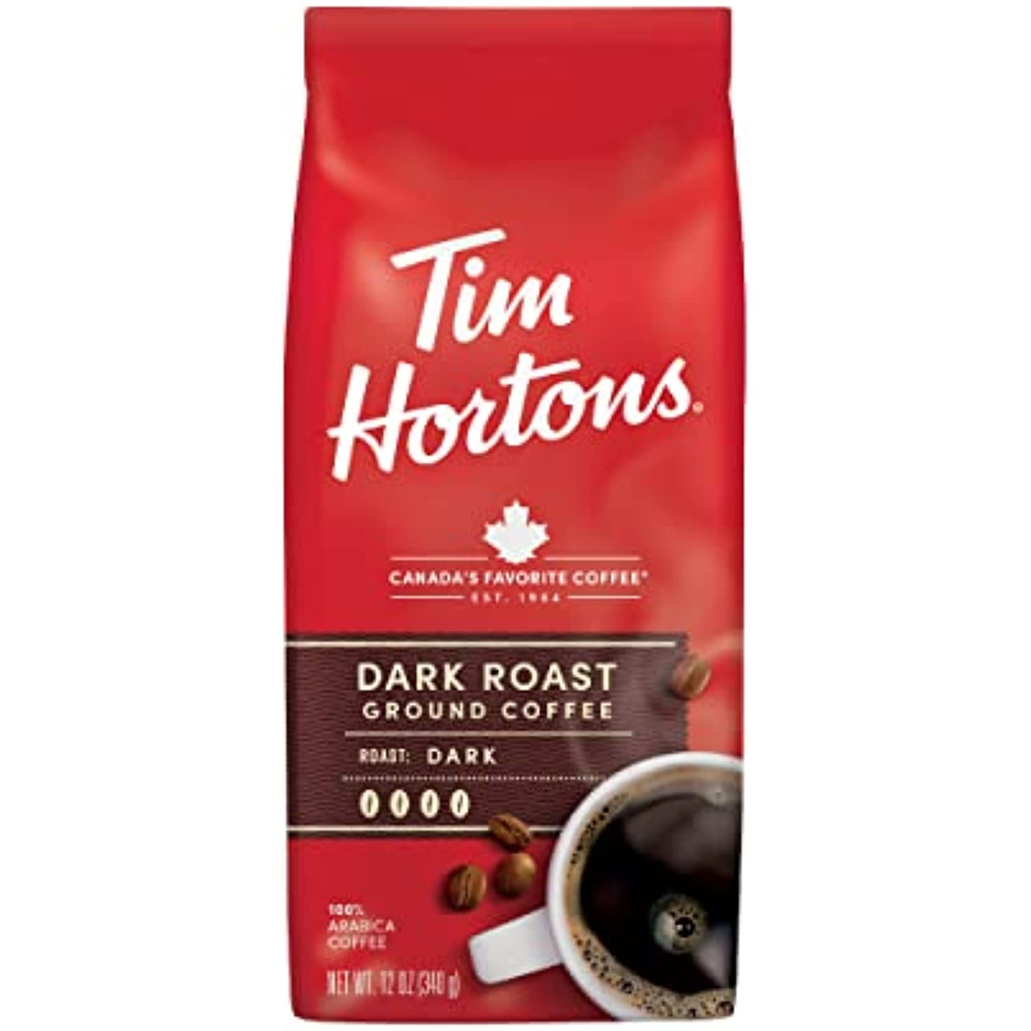 Buy Tim Hortons Dark Roast, Rich Ground Coffee, Perfectly Balanced ...