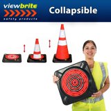 ViewBrite Collapsible LED Light up Traffic Cone, Bright Reflective ...