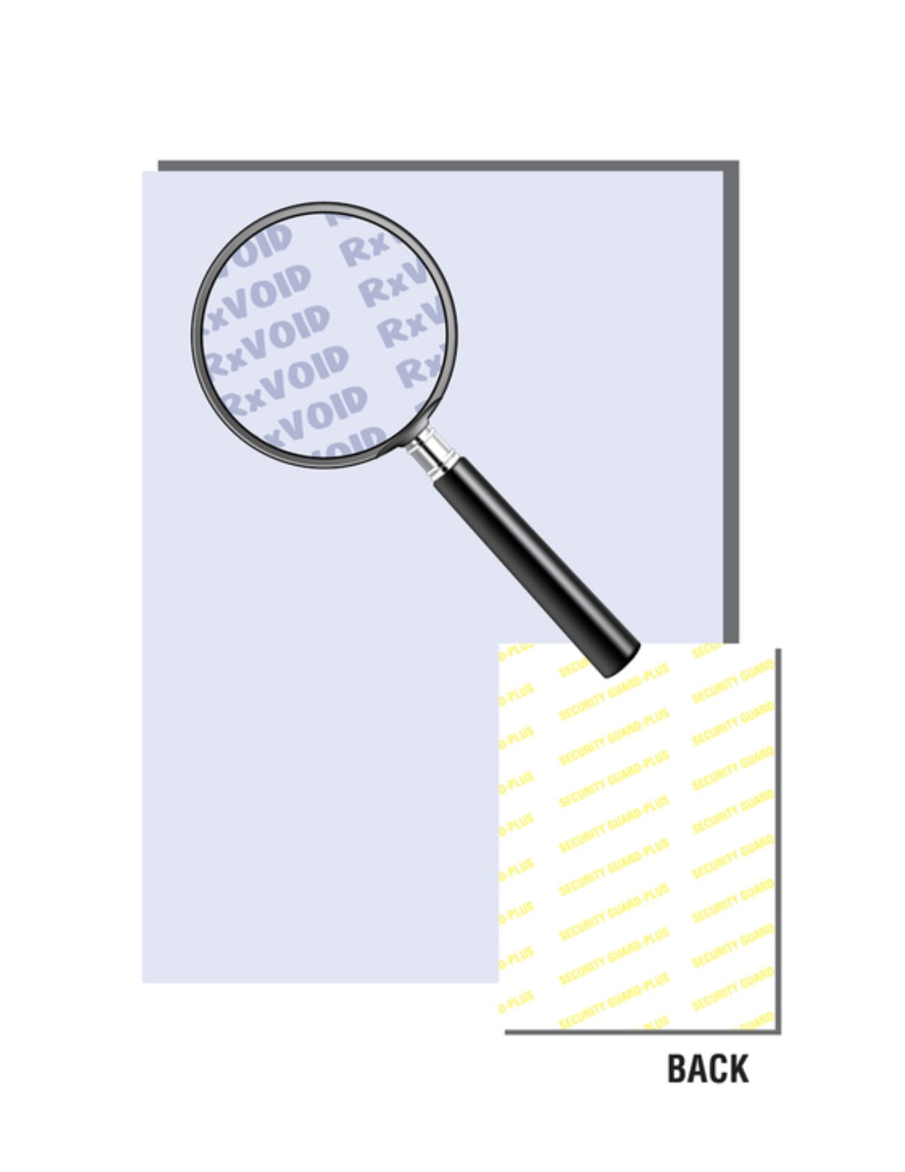 Secure Rx Prescription Form Laser-Print Paper w Vrt & Hrz Perforations ...