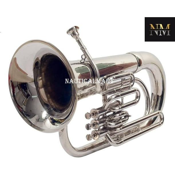 Brass Bb Flat Musical Instrument Euphonium 3 Valve With Free Hard Case ...