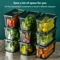 maxiaoxia 1PC Fridge Organizer, Transparent Food Storage Containers ...