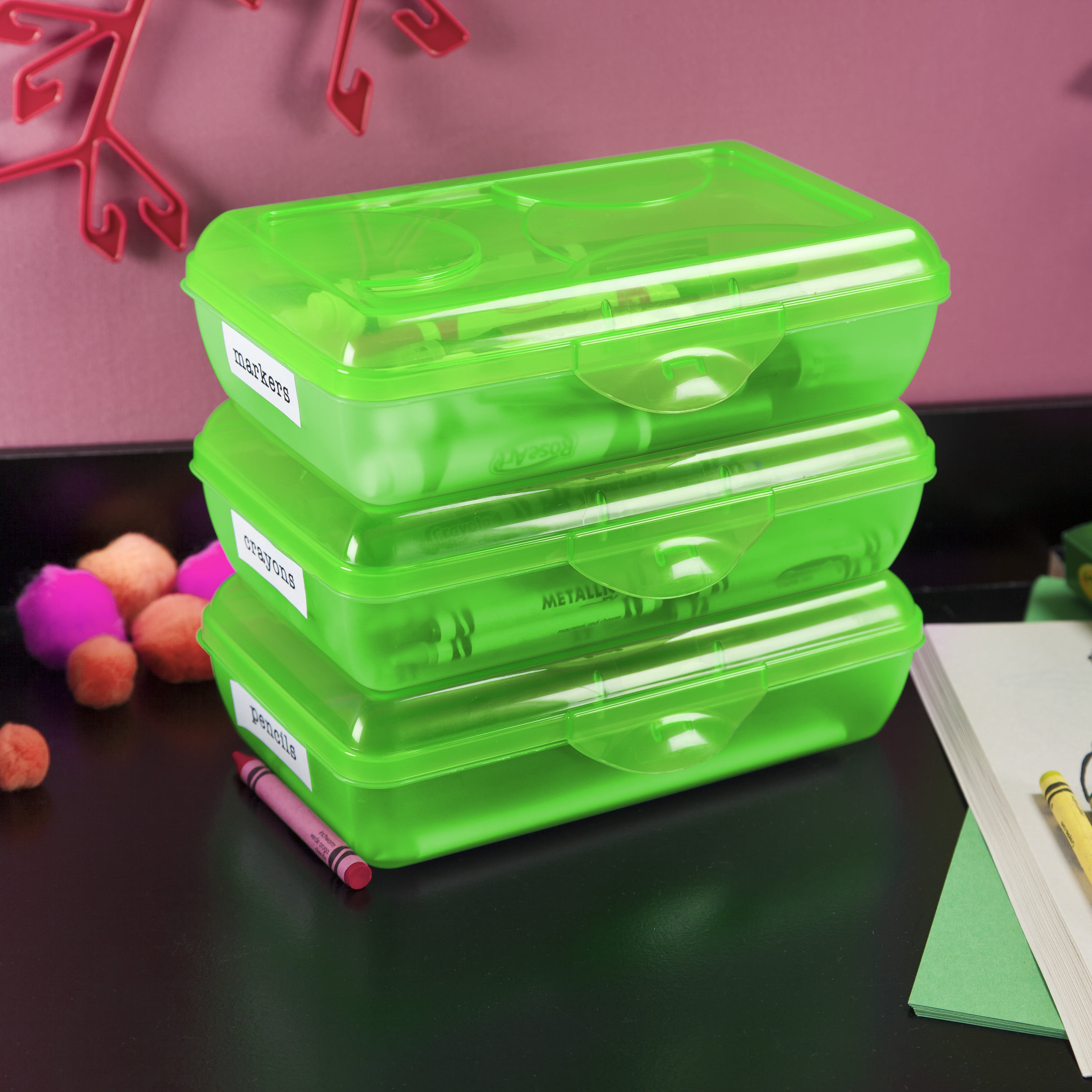 Plastic Pencil Box Walmart