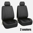 Ifcow Universal Pu Leather Car Seat Covers 9pcs Full Set For 5 Seats