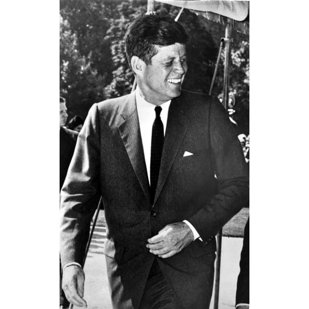President John F Kennedy smiling outdoors Photo Print - Item ...