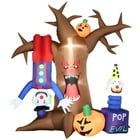 HomCom Tall Haunted Tree Outdoor Lighted Halloween Yard Inflatable ...