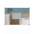 Abstract Mottled Sun Shade Sail 8'X10' Teal Brown Vintage Oil Painting ...