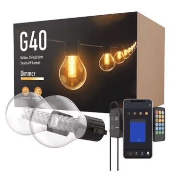 Feit Electric S14 4-Pin Color Changing LED String Light for Indoor ...