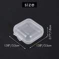50 Clear Plastic Containers, Small Craft Storage Boxes with Lids, 3.5x3 ...