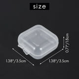 50 Clear Plastic Containers, Small Craft Storage Boxes with Lids, 3.5x3 ...