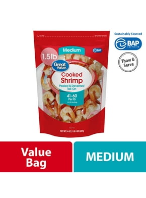 Cooked Shrimp in Seafood Meal Options - Walmart.com