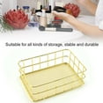Desktop Metal Storage Basket, Wrought Iron Storage Box Grid Storage ...