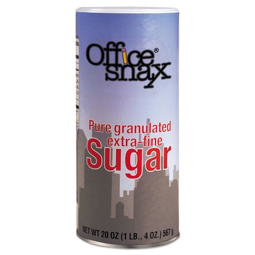 Reclosable Canister Of Sugar, 20oz, 24/carton | Bundle of 5 Cartons ...