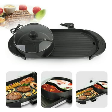 Elite Gourmet 12” Deluxe Indoor Grill with Tempered Glass Lid ...