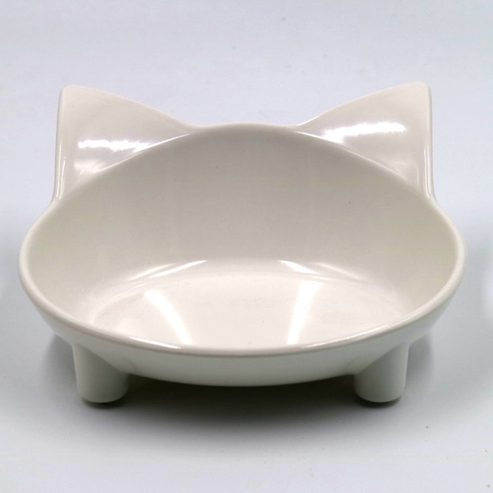 Shallow Cat Food Bowl Wide Dish Non Slip Cats Feeding For Relief ...