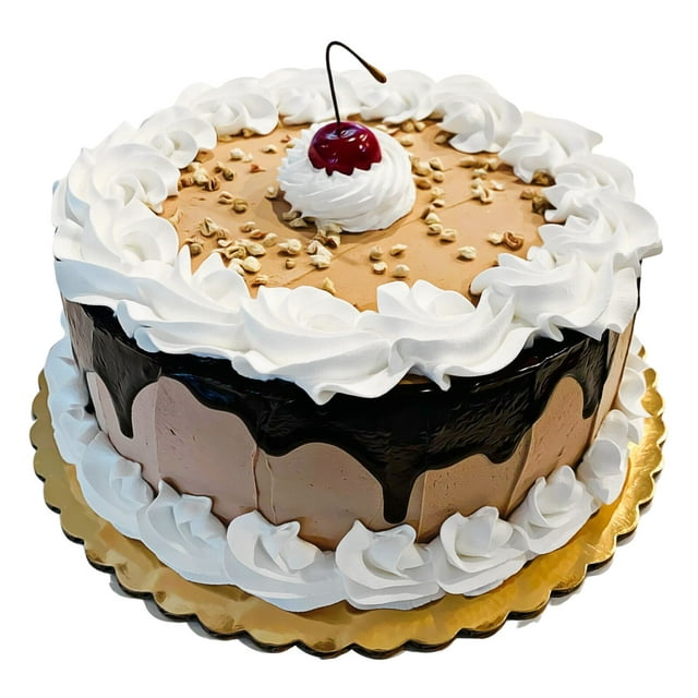 DEZICAKES Chocolate Drizzle Fake Cake Display Faux Cake- fake for home ...