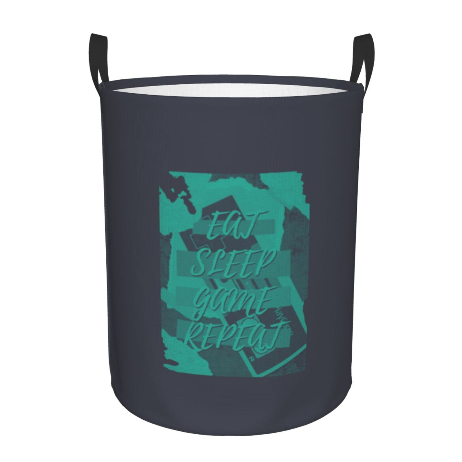 XMXT Collapsible Laundry Basket, Game Repeat Grey Print Waterproof ...