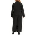 Agnes Orinda Plus Size Suit Two Piece Outfits For Women Business Office Blazer Jacket And Pants