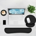 FAMKIT Keyboard Mouse Pad Set with Wrist Rest, Ergonomic Gel Mouse ...