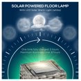 Solar Floor Lamp Outdoor, Garden Pathway Lights LED, Waterproof ...