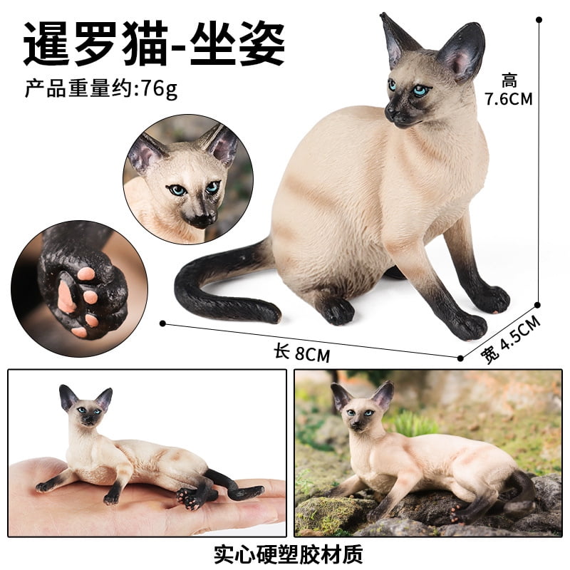 Artificial Cat Model Garden Cat Sculpture Table Cat Figure Indoor ...