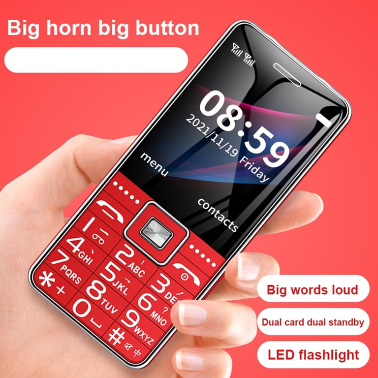 Cell Phone With Big Numbers
