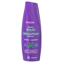 Aussie Miracle Waves Anti-Frizz Hemp Paraben-Free Shampoo, 12.1 fl oz ...