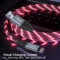 Icrius Lightning to USB Cable Led Light up MFi Certified Charger ...