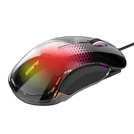 Game Mouse with 8 Buttons Lights Gaming Computer Mouse for PC Black ...