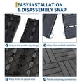 Composite Deck Tiles, Eco-Friendly HDPE and Recycled Wood Fiber ...