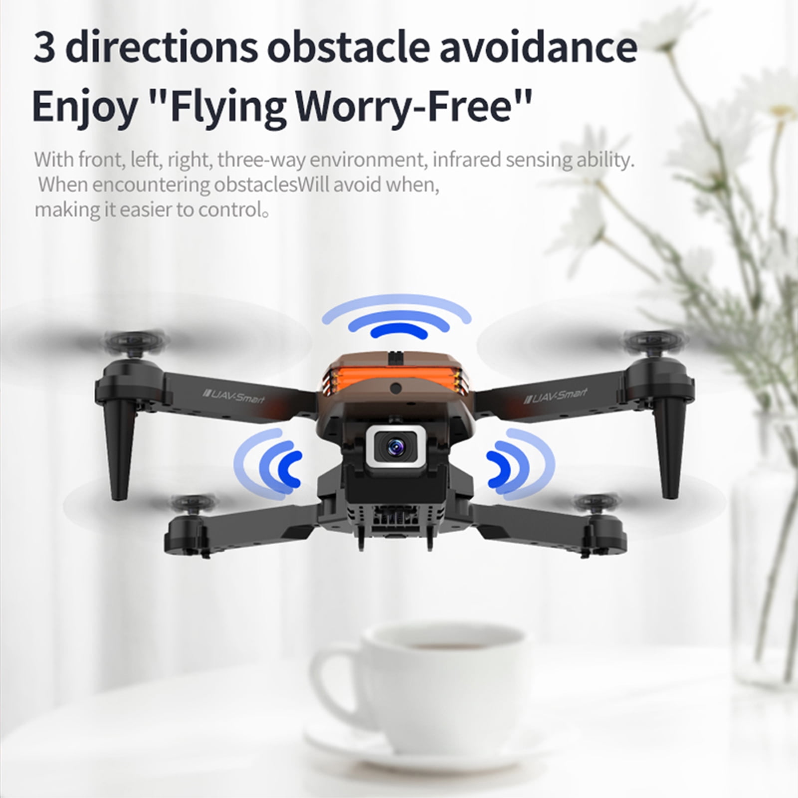 LoyGkgas New 4K Single Camera RC Drone 2.4GHz LED Quadcopter 6-axis ...