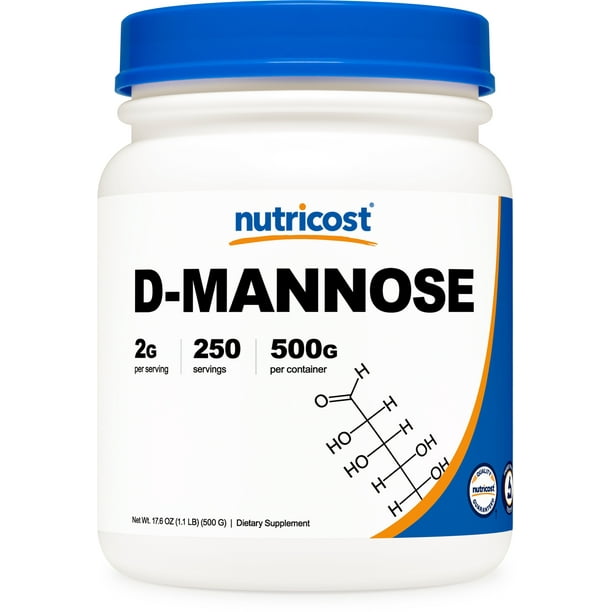 Nutricost D-Mannose Powder 500gms, 2g Serving - Non-GMO Supplement ...