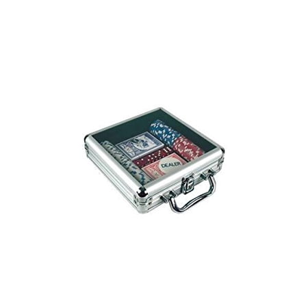 Poker Chip Set in Acrylic Lid Aluminum Case (100 Piece) | Walmart Canada
