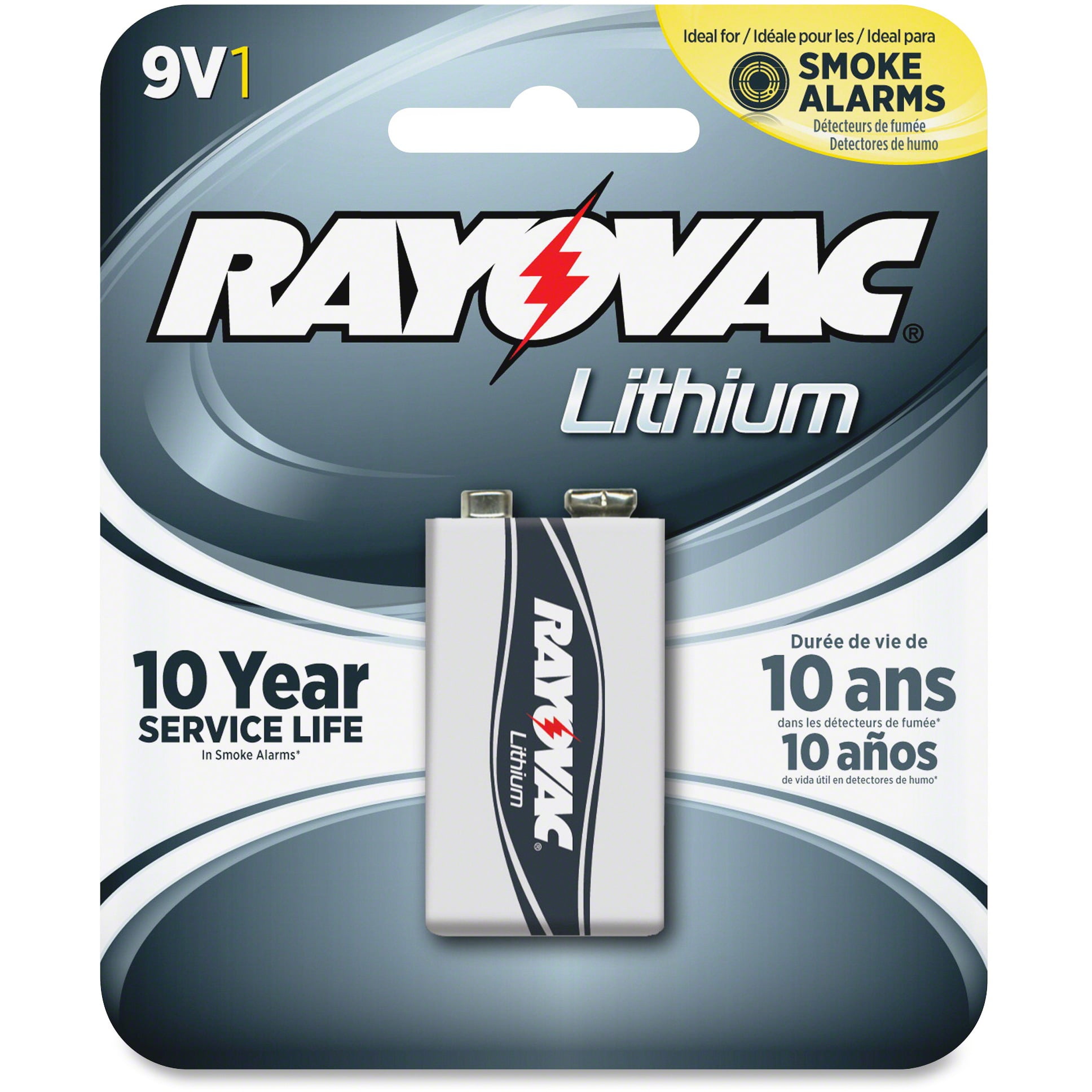 Rayovac, RAYR9VL1, 9V Lithium Battery, 1 Each - Walmart.com