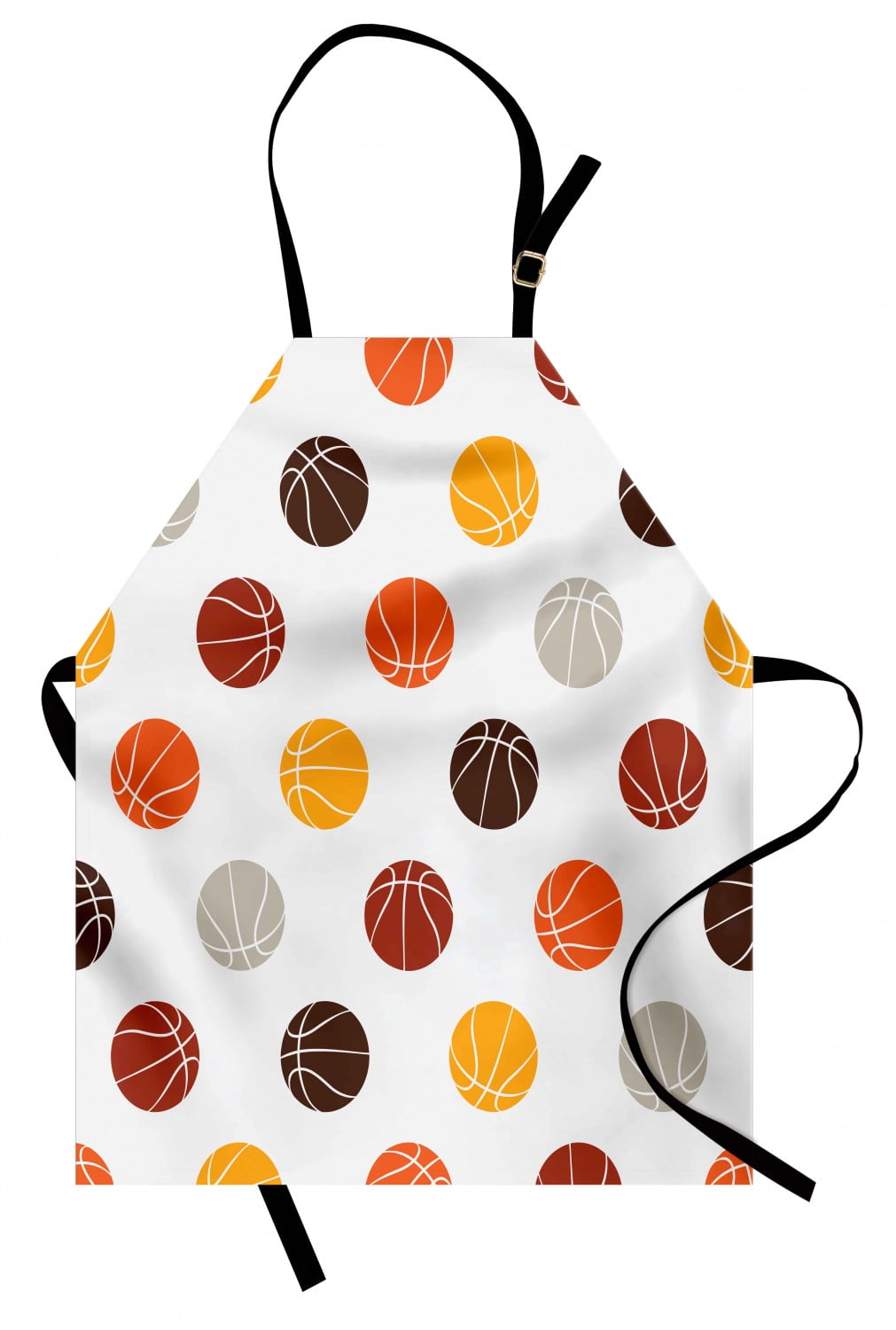 Basketball Apron Ball Pattern in Earthen Tones Competition Sports ...