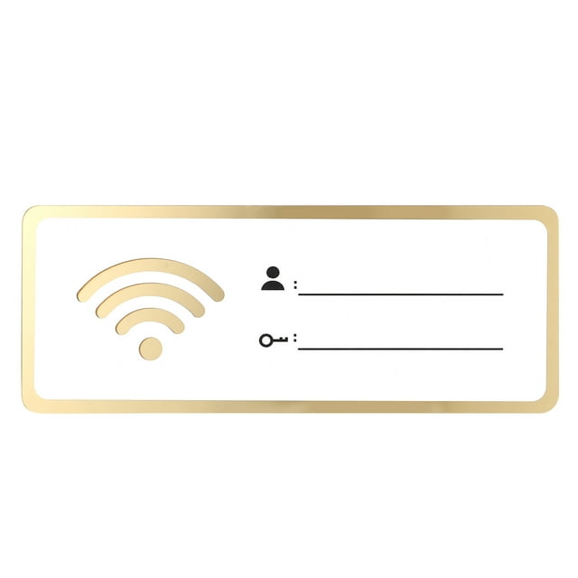 Wifi Sign Password Wall Board Hotel Plaque Acrylic Guest Wireless ...