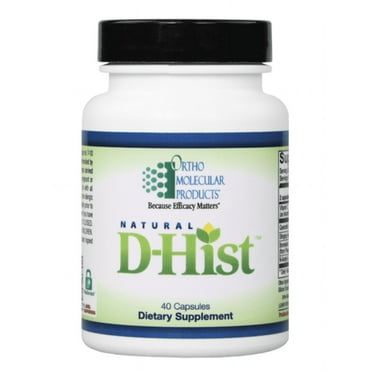 Ortho Molecular Natural D-Hist Dietary Supplement, 120 Silica Capsules ...