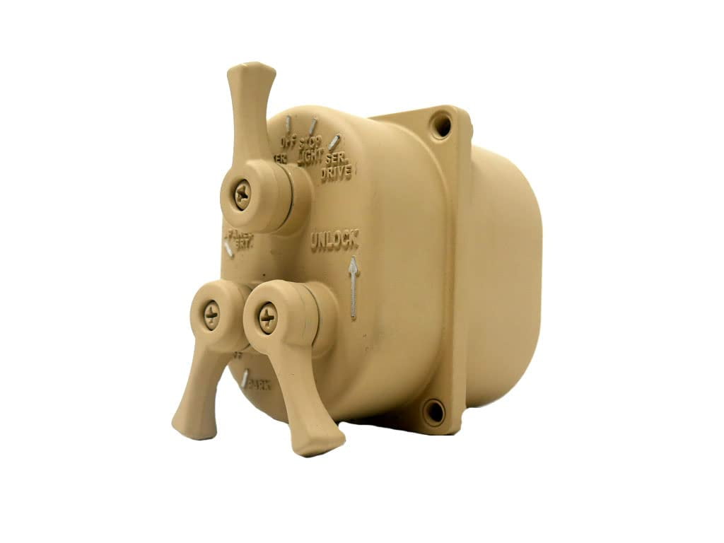 Humvee Headlight Switch 3 Lever- Tan, fits Military Humvee - Walmart.com