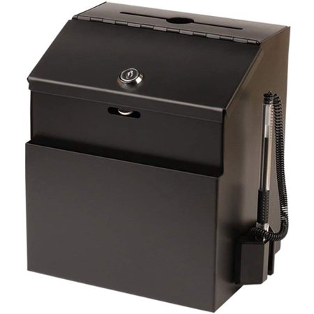 KSCD Wall Mountable Steel Suggestion Box with Lock - Donation Box ...