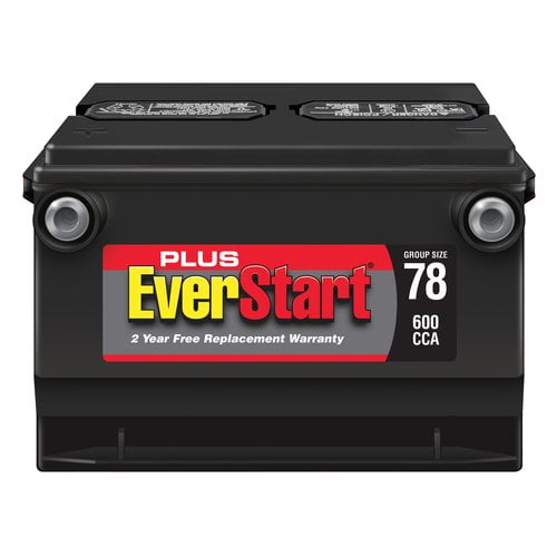 EverStart Plus Lead Acid Automotive Battery, Group 78 (12 Volt/600 CCA ...