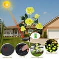 Solar Lights Outdoor Rose Flower, 1 Pack Solar Powered Garden ...