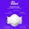 AIRQUEEN 3-Layer Nano-Filter Face Mask for Adults, 50 Pack White ...